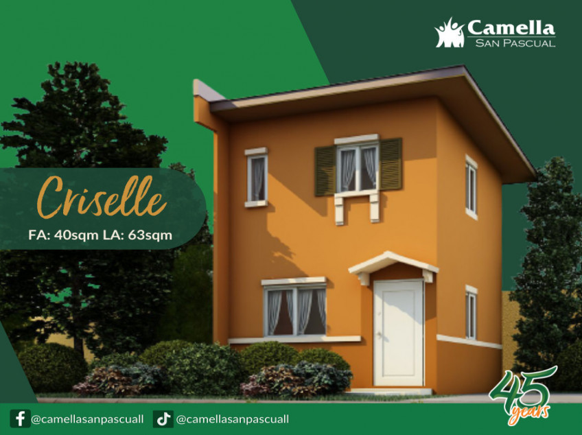 Come home in Criselle at Camella San Pascual.
